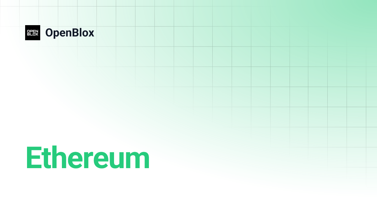 Ethereum | OpenBlox